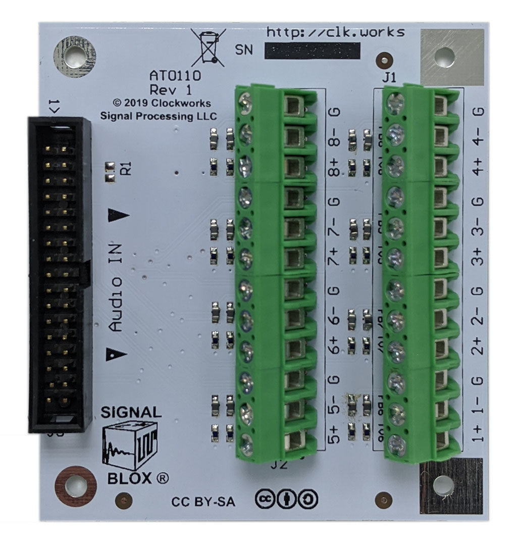 8 channel balanced (screw terminal) output module – Clockworks Signal ...